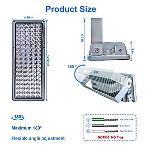 Kekeou 100W LED Flood Lights Outdoor Stadium Lights 100 Watt Exterior Flood Lights 11000LM 6500K IP67 Waterproof LED Floodlights Outdoor for Yard Garden