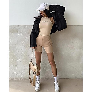 Womens Winter Cropped Puffer Jacket for Long Sleeve Oversize Puffy Coat Short Warm Quilted Jacket Black M