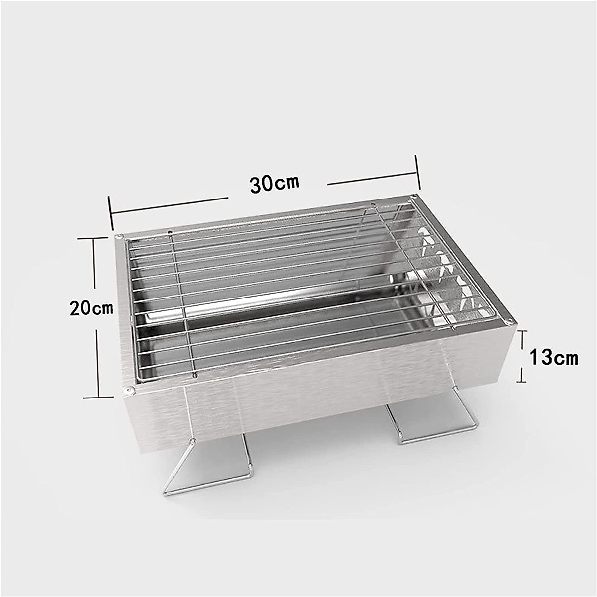 BBQ Grill Outdoor Gas grill Portable Mini BBQ Charcoal Grill Folding Stainless Steel Grill For Camping Outdoor Barbecue Smoker Grill Outdoor Charcoal Grill