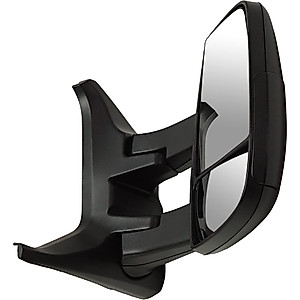 Kool Vue Driver & Passenger Side Manual Heated Towing Mirrors for Ford Transit-250 Transit-350 Transit-150 Transit-350 HD 2015-2019 Without Signal Light Textured Models With Medium or High Roof