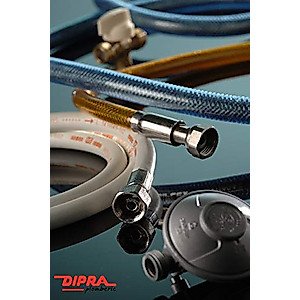 Dipra 11546 Détendeur GAZ à sécurité Butane Safety Gas Regulator, Norme, Grey