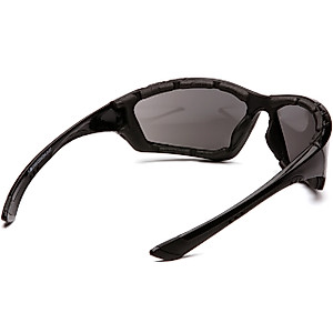 Pyramex Safety Accurist Safety Glasses Black Silver Mirror Lens