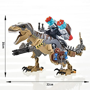 Mesiondy Building Blocks Toys Set 725 Pcs for Age 8 9 10 11 12 13 14 Years, Dinosaur Park World,Birthday Gifts for Boys and Girls……