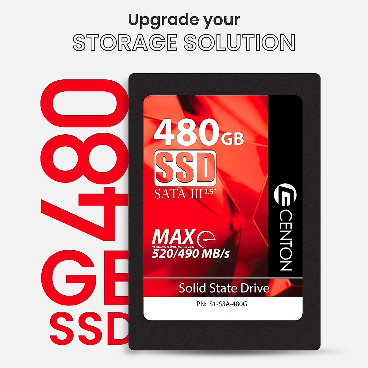 Centon MP Essential SSD 480GB SATA III 2.5 Inch Solid State Drive (S1-S3A-480G)