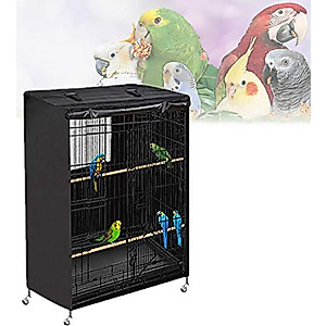Universal Bird Parrot Cage Cover - Large Good Night Birdcage Protector for Lightproof, Windproof & Keep Warm, Night Accessories Guard