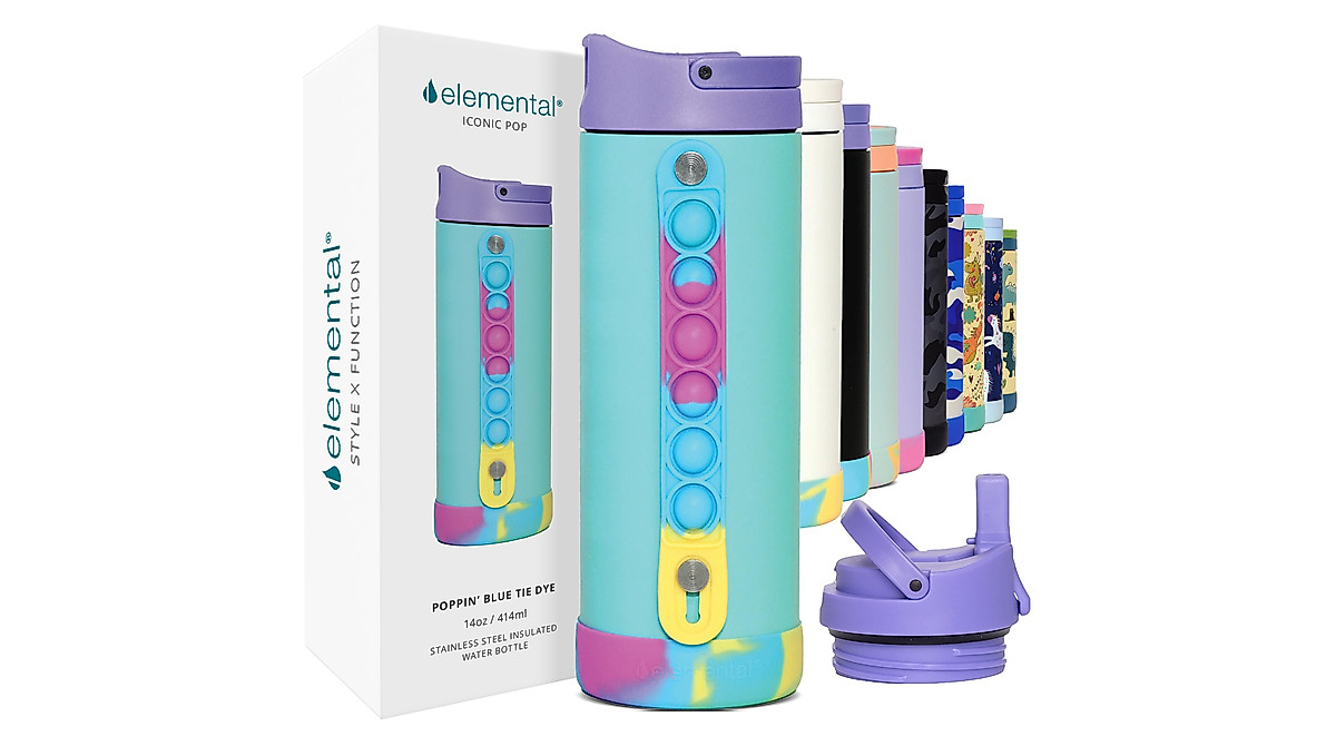 Elemental Iconic Kids Water Bottle - Insulated & Leak-Proof
