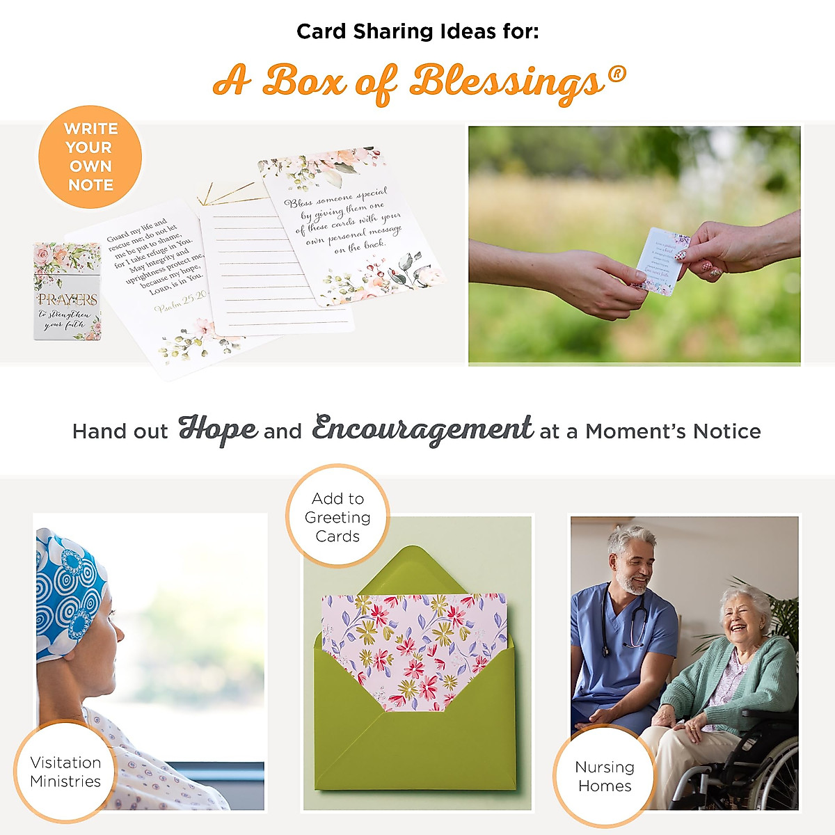 Prayers to Strengthen Your Faith, Inspirational Scripture Cards to Keep or Share (Boxes of Blessings)