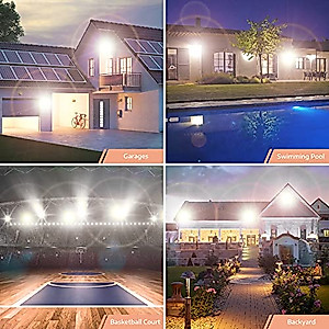 2 Pack LED Flood Light Outdoor, 120W LED Work Lights, Super Bright Outdoor Floodlights, Daylight White 5000K, IP66 Waterproof Outdoor Floodlight Fixture for Yard Backyard Garden Garage Playground