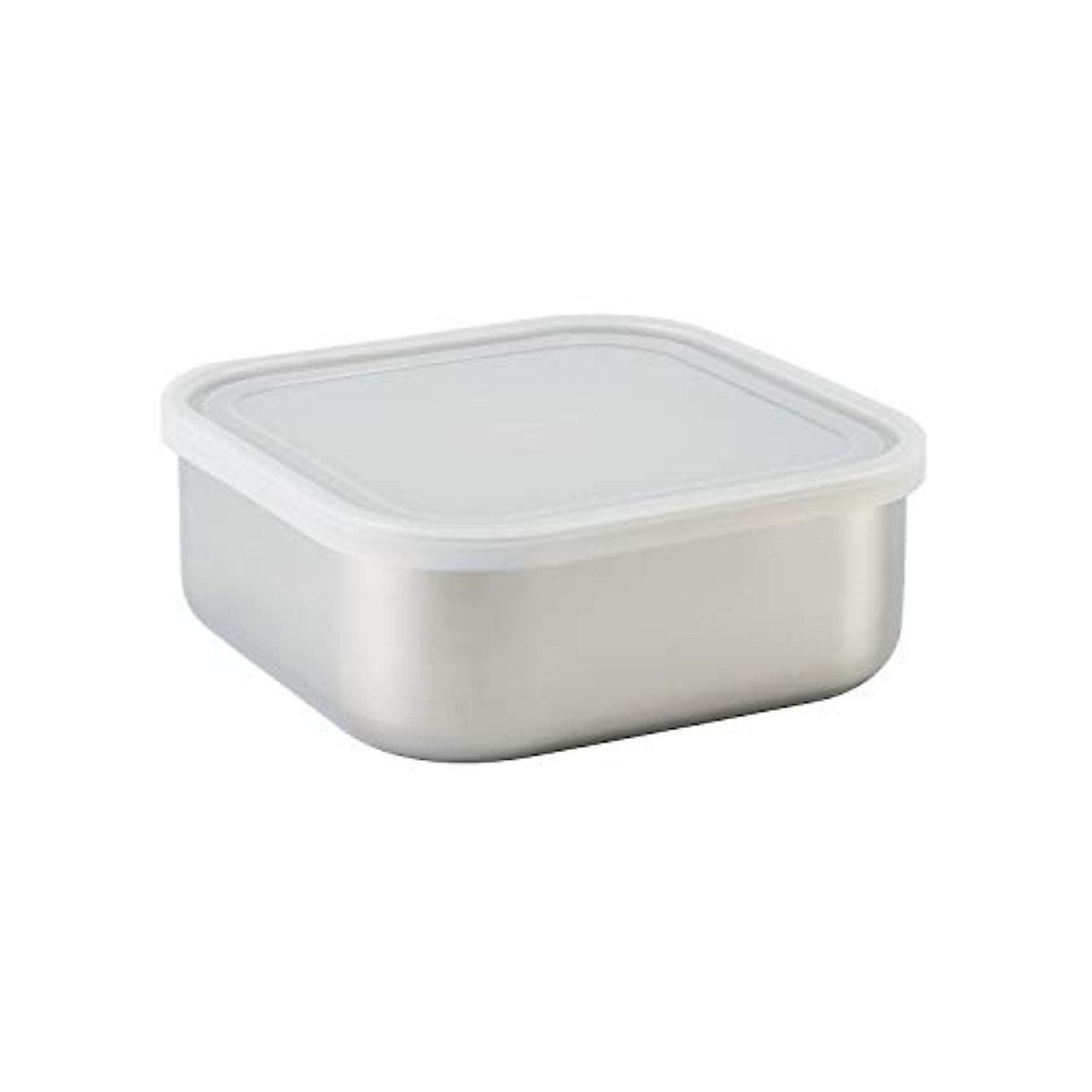 Tramontina Covered Square Container Set w/Frosted Lids Stainless Steel 3Pc, 80204/019DS