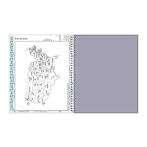Blue Sky 2024 Weekly and Monthly Planner, January - December, 8.5" x 11", Frosted Cover, Wirebound, Rue Du Flore (101602-24)