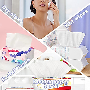 SherryJerryGarry 2 Pack Wipes Dispenser, Baby Diaper Wipes Case with Lids, Wipe Holder for Baby & Adult, Wipe Container with Sealing Design, Keeps Wipes Fresh Non-Slip, Easy Open/Close