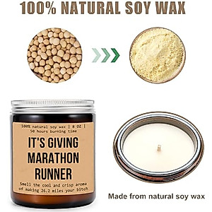 It's Giving Marathon Runner Candle - Gift for Marathon Runner - Marathon Gift - Marathon Decoration Candle - Gift for Him Her