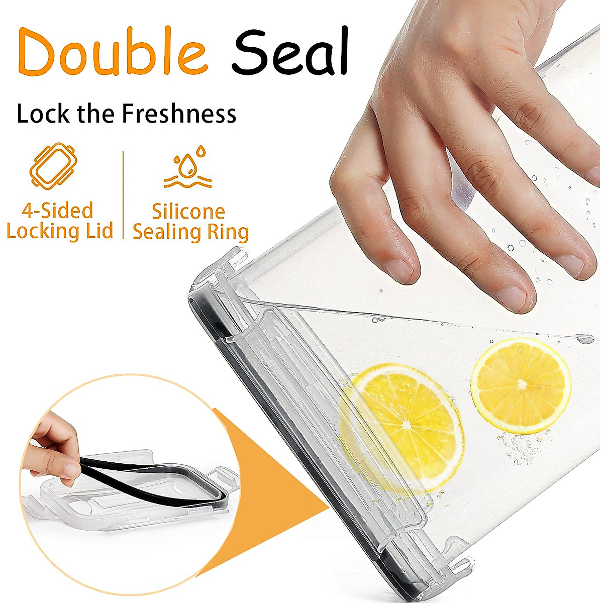 Airtight Food Storage Containers Set of 9 - Wildone BPA Free Cereal & Dry Food Storage Containers 2.8L / 11.83 cups for Sugar, Flour, Snack, Baking Supplies, with 20 Chalkboard Labels & 1 Marker