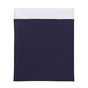 NOJO Dreamer Little Explorer World Map 8 Piece Nursery Crib Bedding Set, Navy Blue/Light Blue/White