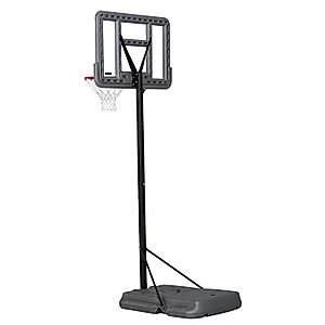 Lifetime 90690 Portable Basketball System, Gray, 44" Polycarbonate Backboard