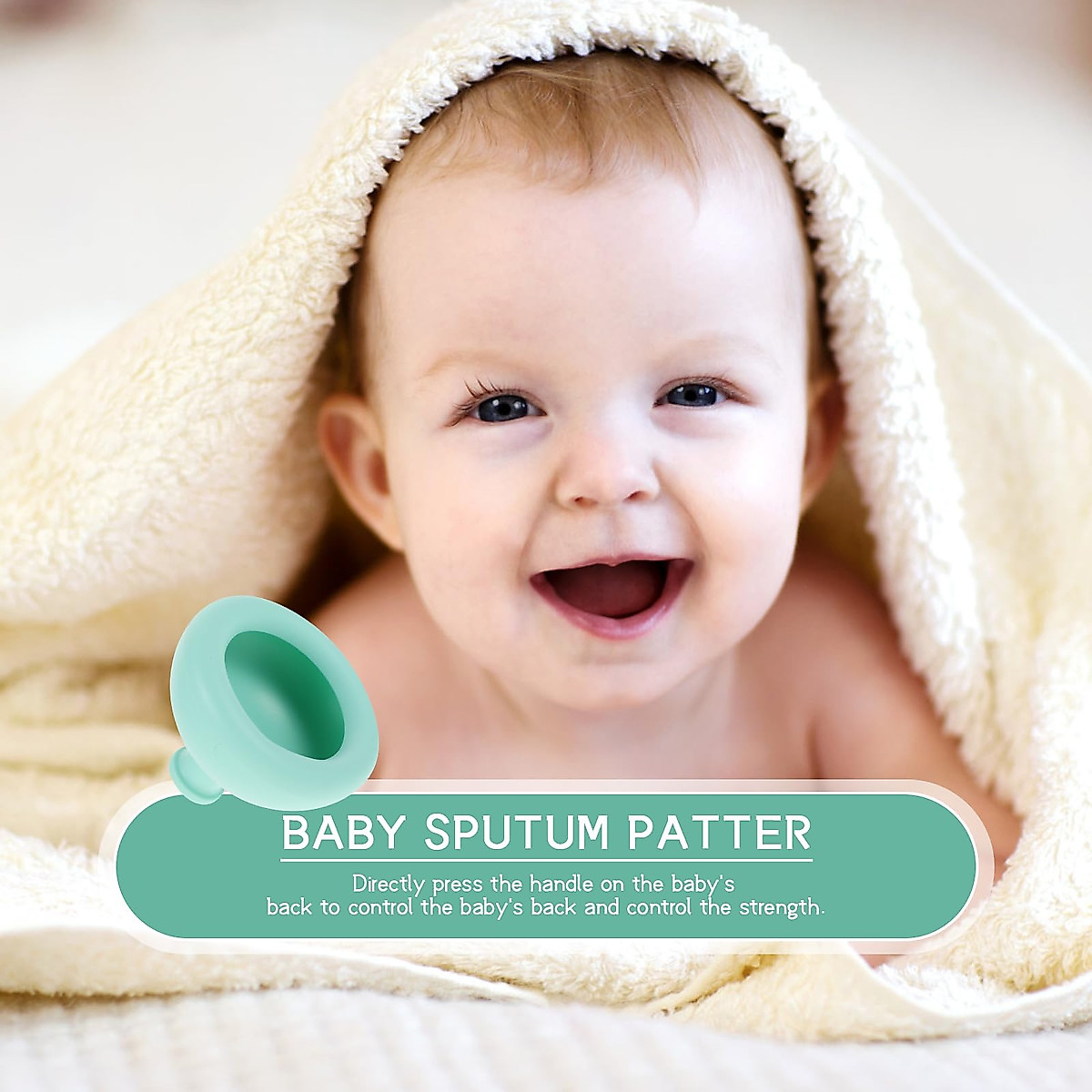 Healifty Palm Chest Percussion Cup Chest Physical Cup Silicone up Mucus Phlegm Remover Percussion Treatment for Expectoration Problem and Bed Rest Basic Nursing Work