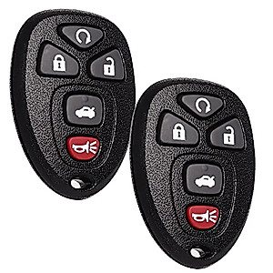 Remote Key Fob Replacement Fits for Chevy Malibu 2004 2005 2006 2007 2008 2009 2010 2012 Cobalt Pontiac G5 G6 Grand Prix Buick Lacrosse Saturn Aura Sky Keyless Entry Remote Control 22733524 KOBGT04A