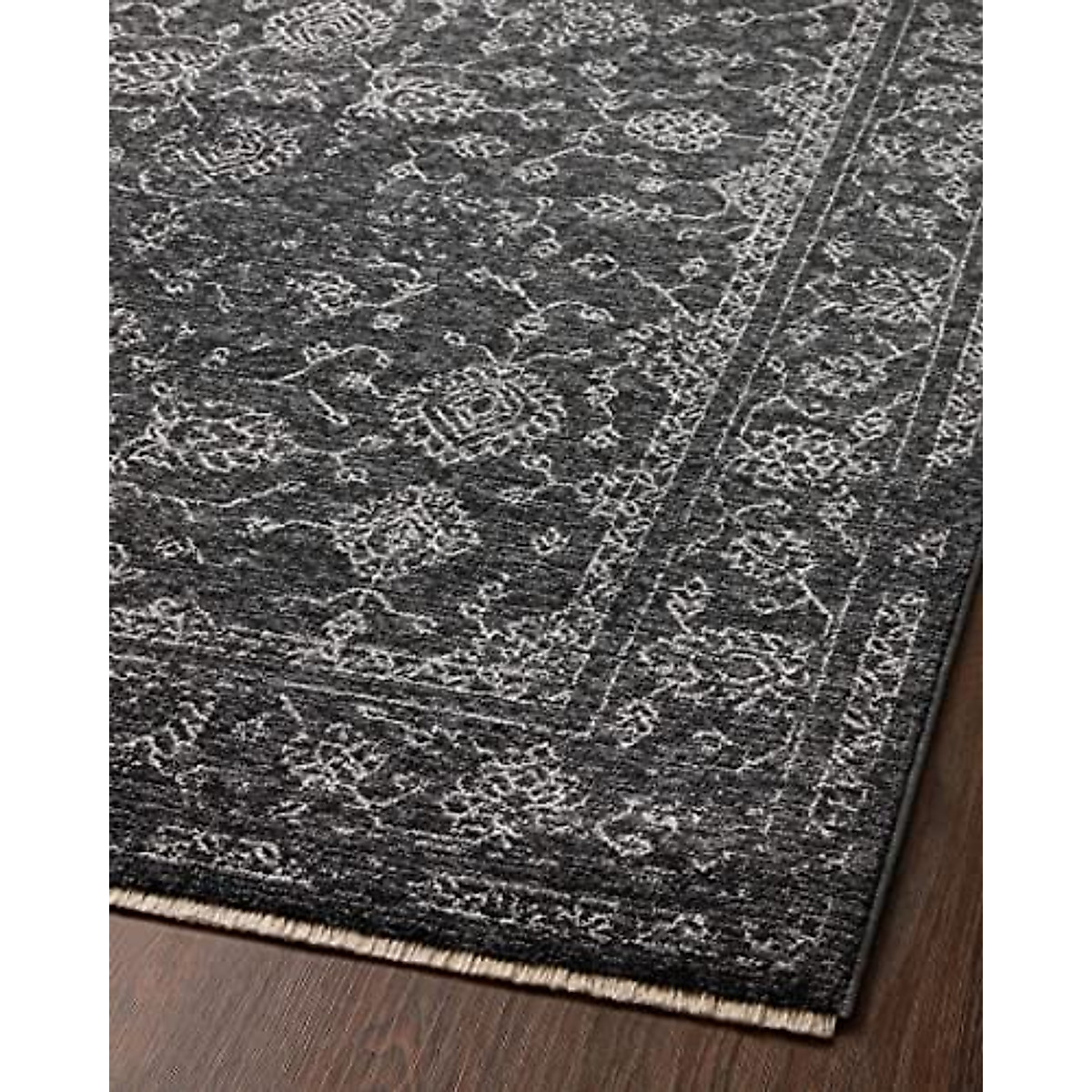 Loloi II Vance Collection Charcoal/Dove 5'-3" x 7'-9" Area Rug