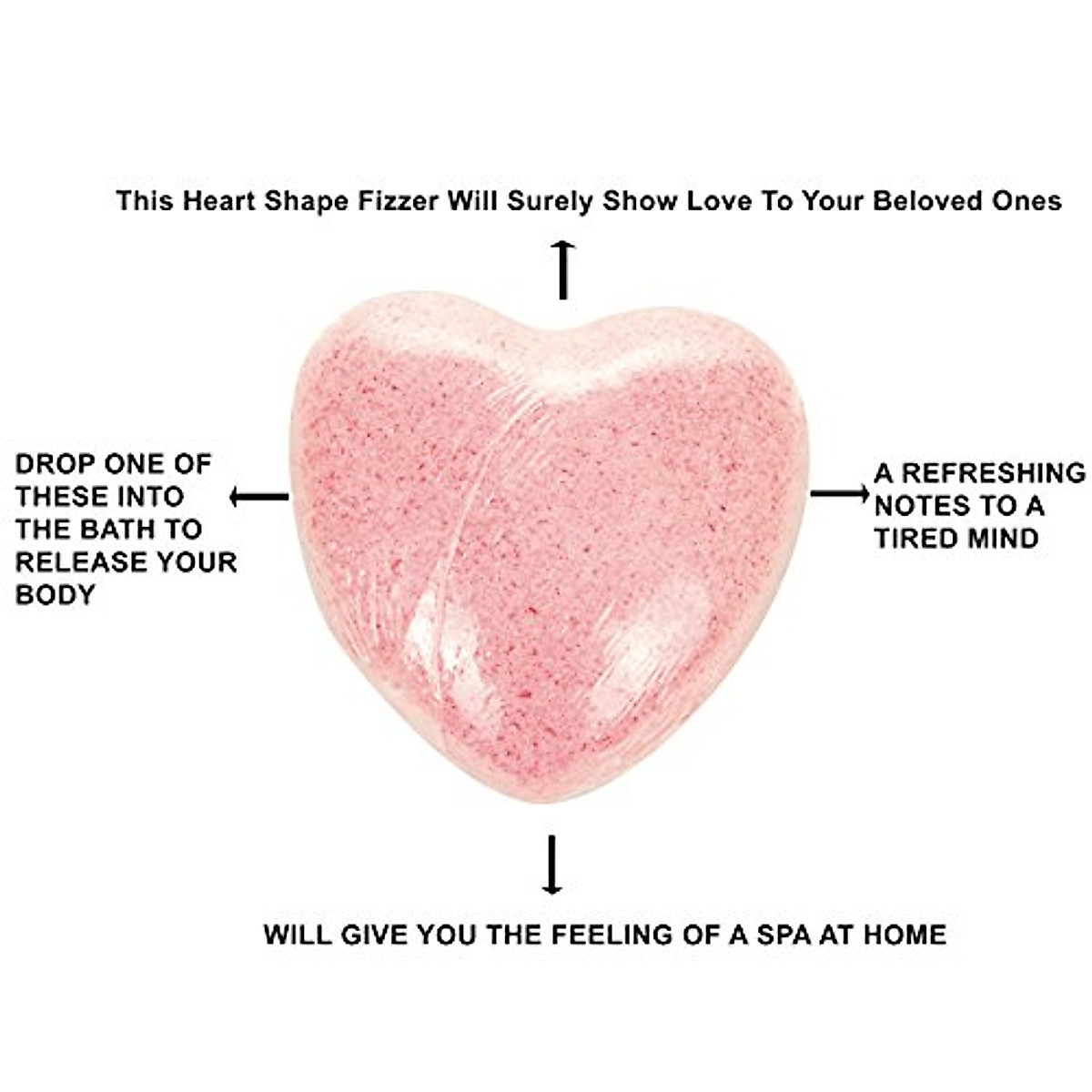 Bath and Body - Spa Gift Baskets for Women & Girls, Spa Kit Birthday Gift Includes Love of Rose Scent Shower Gel, Bubble Bath, Body Lotion, Bath Salt, Red Bath Puff and Heart Bath Bomb