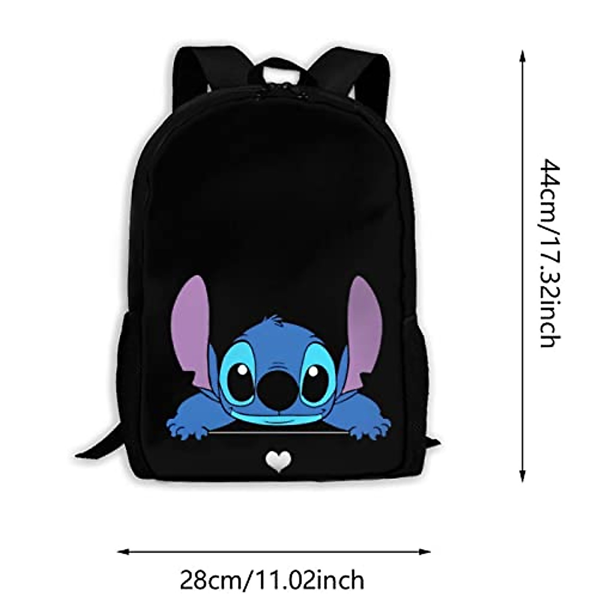 JISECOT 17 Inch Laptop Backpack Travel Daypack Cartoon Cute Bookbag for Women Men Hiking Gift