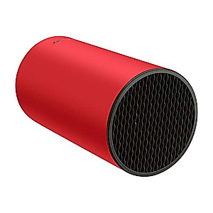 DESLON Knife Blocks, Knife Holder without Knives, Empty Knife Block, Universal Knives Blocks, Red Block Only Design with Scissors-Slot, Holds 12 to 15 Knives,Detachable for Easy Cleaning