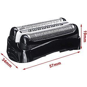 32B Foil Cutter Shaver Replacement Part for Br-aun Series 3 Shaver Foil Cartridge Cassette Head Compatible 301S 310S 320S 330S 340S 360S 380S 3000S 3020S 3040S 3080S