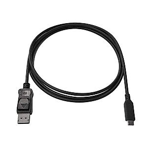 Accell USB-C to DisplayPort 1.4 Cable - 8K Bidirectional Video Adapter Cable, HBR3/HDR/DSC - Compatible with USB-C/Thunderbolt 3, Black (U243C-006B-2)