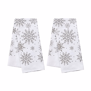 ST Snowflake Holiday Kitchen Towel, Pot Holder & Oven Mitt Set