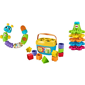 Fisher-Price Sort, Snap & Spin Infant Toy Trio Gift Set