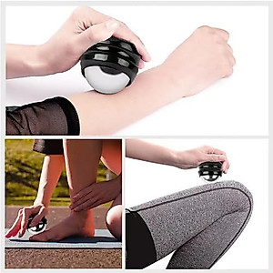 PHCOMRICH Stainless Steel Massage Ball Hand Held Ball Roller Massager Cold and Hot Compress Low Temperature Ice Compress Ball