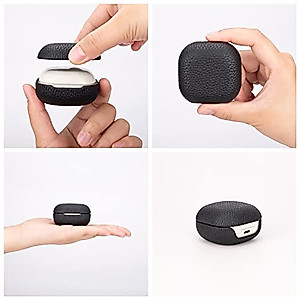 Cover Case for Samsung Galaxy Buds 2 Case，Galaxy Buds Pro Case Galaxy Buds Live Case,Genuine Leather case Complete Protection Against Scratches, Bumps, Anti-Shock and Anti-Slip