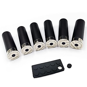 Angeebin Training Snap Caps for Dry Fire Training Dummy Rounds Practice Safe Loading Firing (12GA-6pcs)