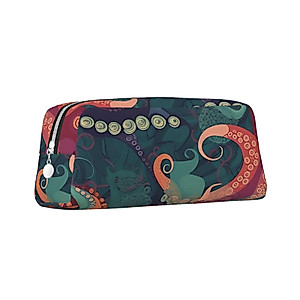 NTVOWPZO Capacity Pencil Case Large Pencil Pouch Abstract Octopus Pencil Bag for Office Small Zipper Pouch for Pencils