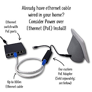 Mount Genie Simple Built-in Google Nest Hub Gen 2 Wall Mount [Does NOT FIT 2018 Gen 1]: The Perfect Smart Home Command Center | PoE Option Available | Designed in The USA