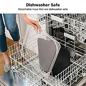 Yctze Oven Grill Rack, Chef Baking Sheets Stainless Steel Toaster Oven Grill Rack Cooling Rack Set Oven Crisp Baking Tray for Baking Cooking Roasting Oven Use