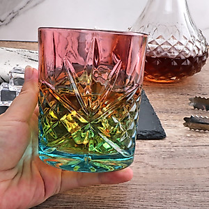 Nuxaoisgel 11oz Whiskey Glasses Cups,Scotch Glasses Set of 8,Old Fashioned cocktail glasses for Bourbon, 12pack