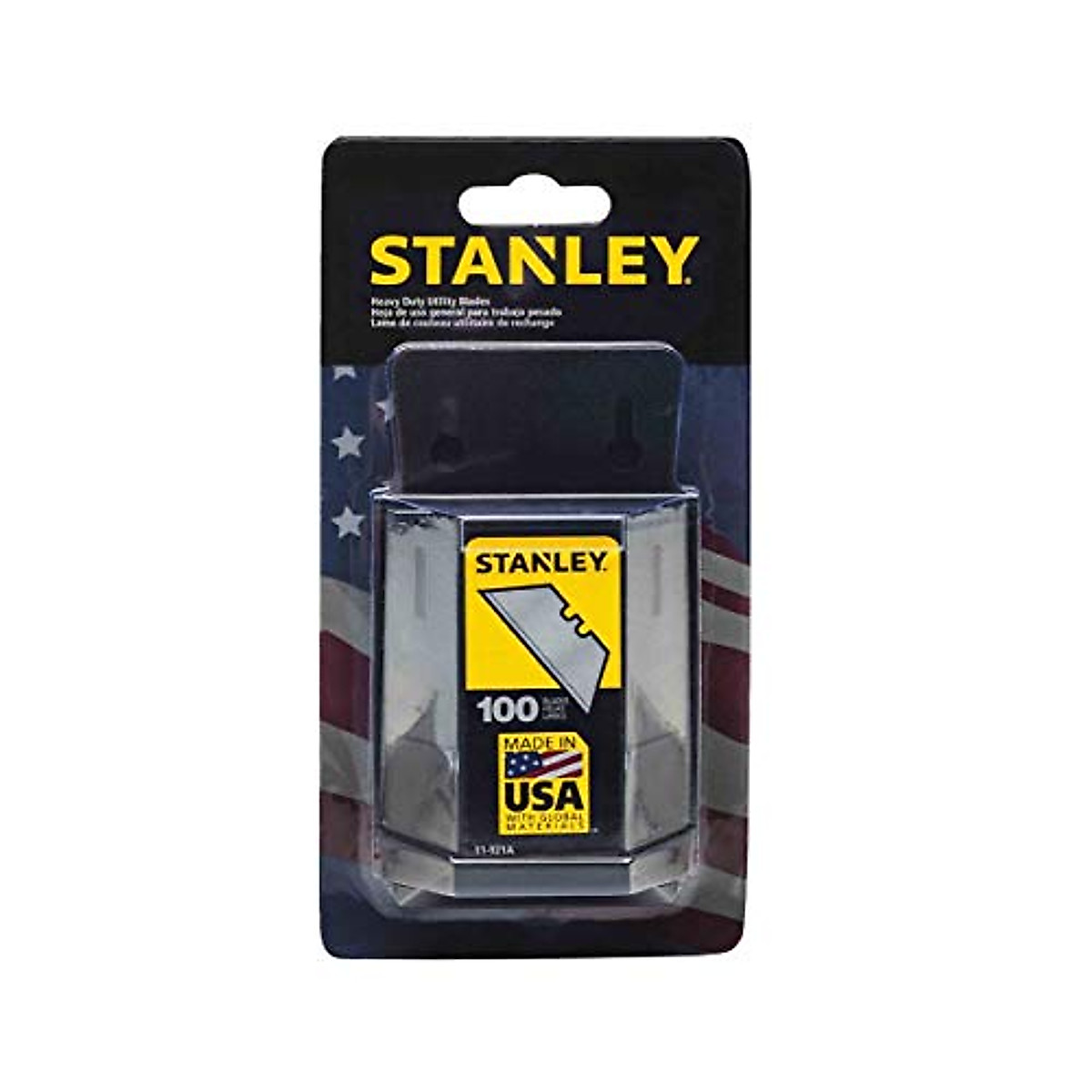 STANLEY Utility Knife Blades, Classic 1992, Heavy Duty, 100-Pack (11-921A)