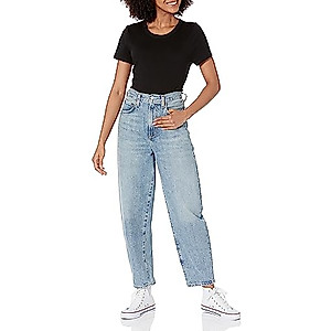 GAP Womens Forever Soft T-Shirt True Black V2 L