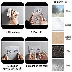 CenterZ 2 Pack Hair Dryer Holder, Self Adhesive Wall Mount Waterproof Blow Dryer Rack Storage Organizer Hanger, Compatible with Dyson and Most Hair Dryers Appliance, Brush, Curling Iron, Straightener