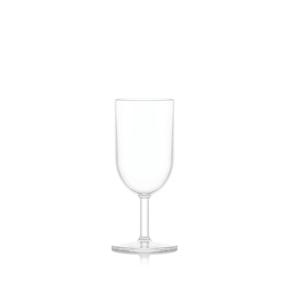 Bodum Oktett BPA-Free SAN Plastic Shatterproof Glass, 8 Ounce (6-Pack), White Wine