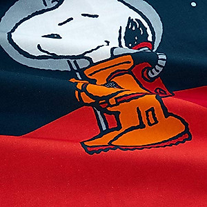 Peanuts Snoopy Journey to Deep Space 36in Panel Grey Quilt Fabric