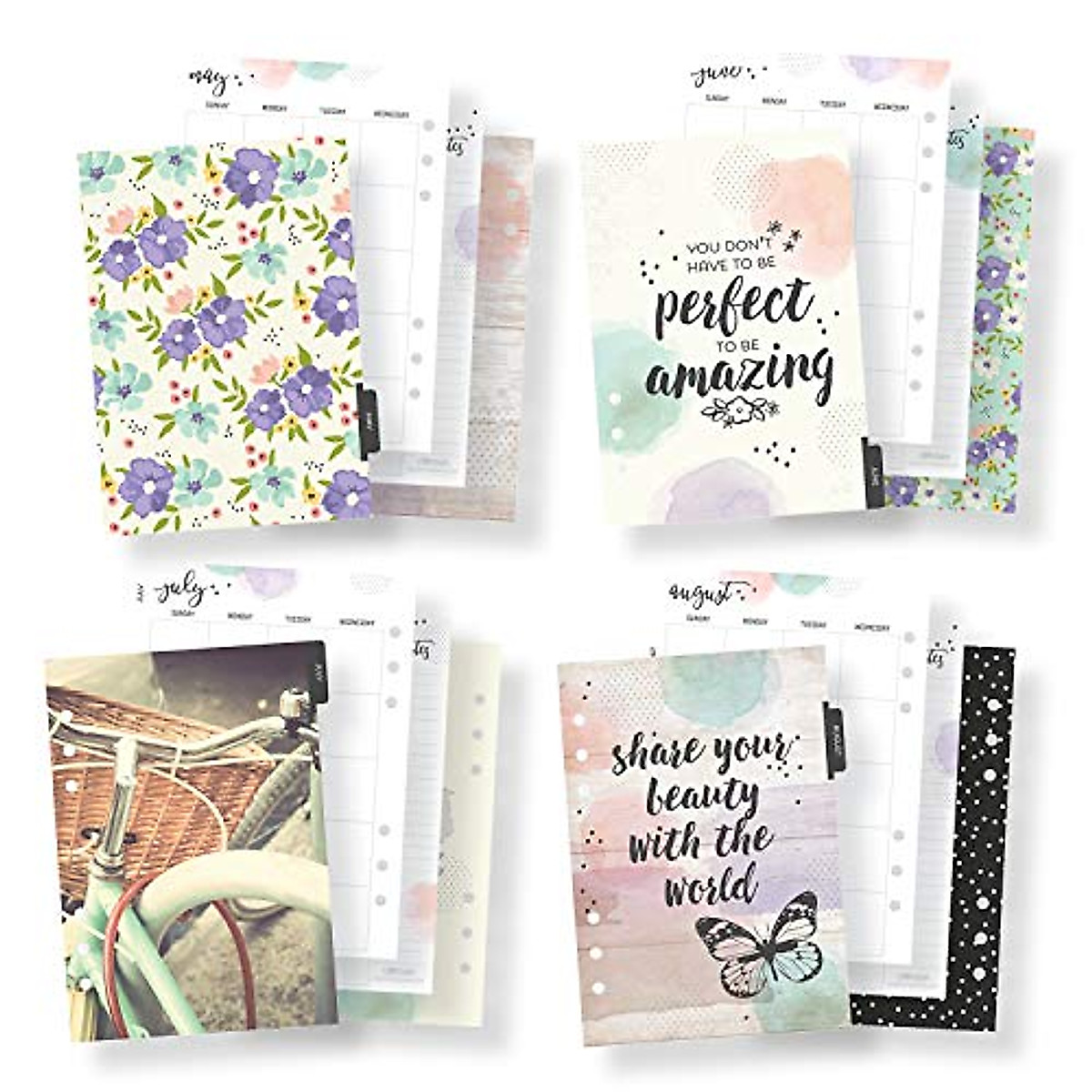 Pukka Pad, Carpe Diem, Work, Goal, Planner with Weekly, Monthly, Undated Inserts, A5 8 X 9.5 X 1.6 Inches, Blush