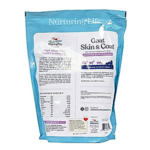 Manna Pro Goat Skin & Coat Supplement | for All Breeds of Goat | Provides Nutrients for Healthy Skin | 4 Pounds