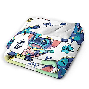 Ultra Soft Flannel Blanket Cartoon Throw Blanket for Sofa Bed Room,Suitable for All Seasons (50"x40")
