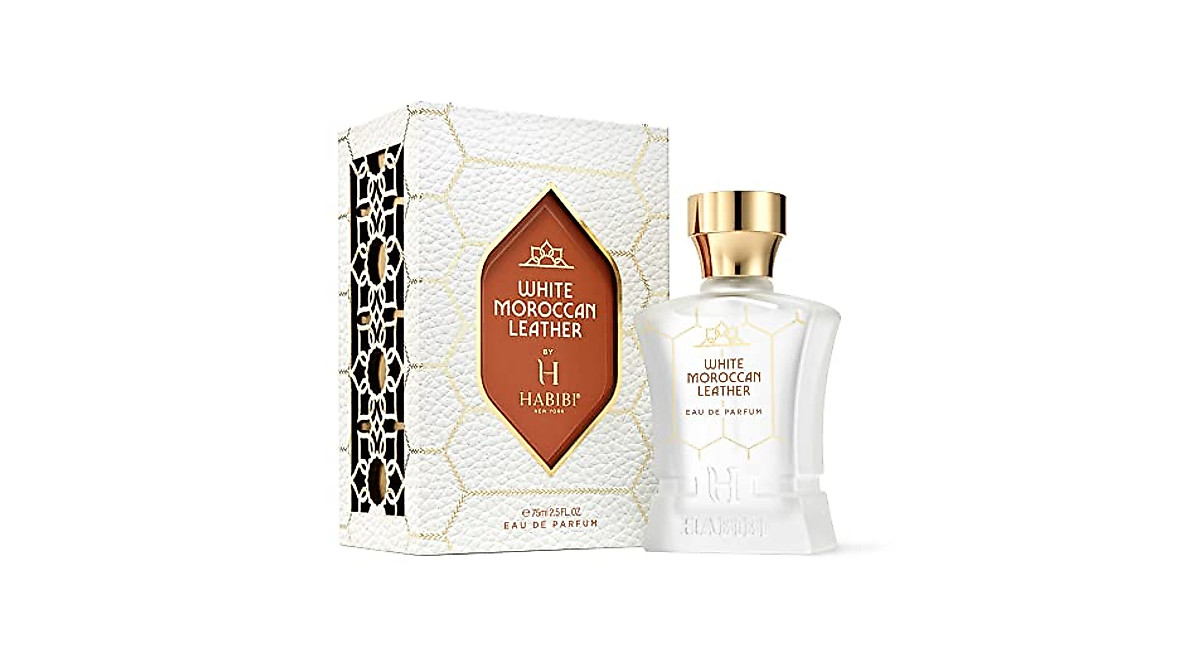 H HABIBI White Moroccan Leather Cologne for Men