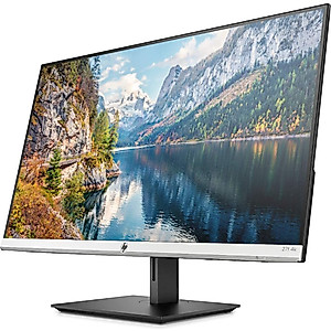 HP 27-inch Monitor with Height Adjust (27f 4K, Natural Silver and Black) (Renewed)