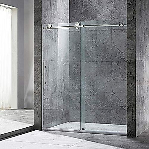 WOODBRIDGE MBSDC6076 Shower Door, 60"x76", Brushed Nickel