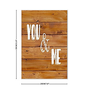 Wooden Signs You and Me Reception Decor Baby Nursery Decor 8x12 inch