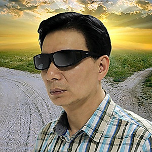 yodo Fit Over Glasses Sunglasses with Polarized Lenses for Men and Women,Smoke