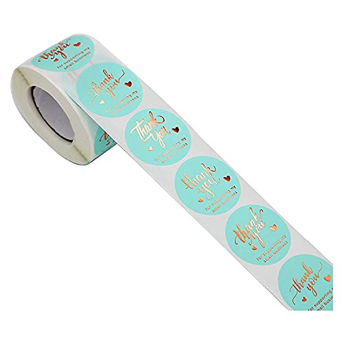 Thank You Stickers RollSmall Business Stickers Suitablefor Business and Boutique Packaging Envelope Sealing Various Holiday Party Gifts Thank You Labels (Blue)